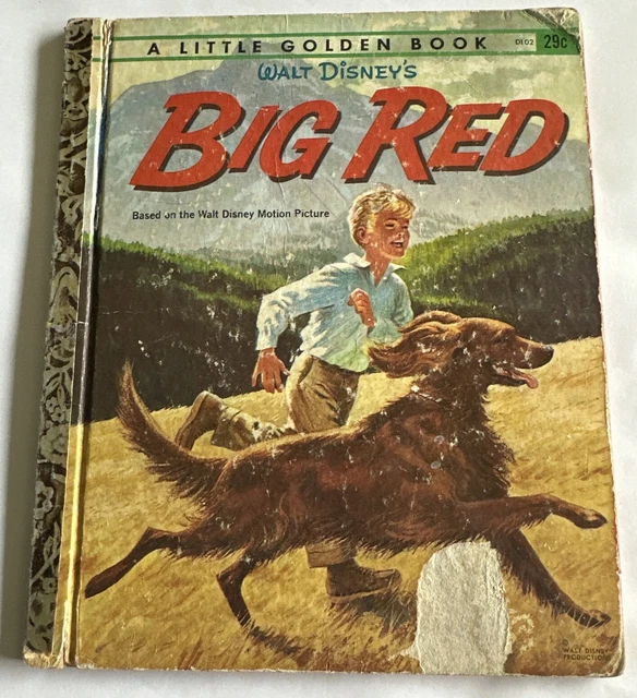 WALT DISNEY'S BIG Red A Little Golden Book D102 1962 By Kathleen N Daly ...