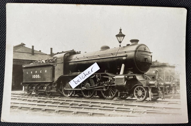 C1920S LNER CLASS K3 Loco 1000 Doncaster Carr Running Shed RP Postcard ...