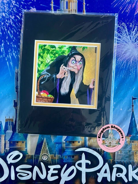 2026 DISNEY PARKS Doug Bolly Evil Queen Snow White Mini Postcard Print ...