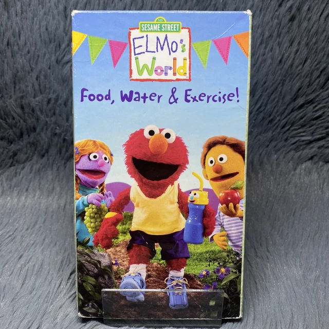 SESAME STREET ELMOS World Food Water And Exercise VHS HTF 2005 Elmo ...