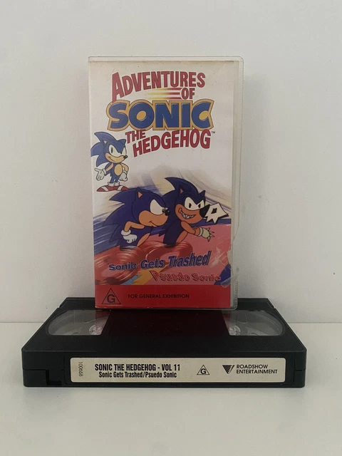 ADVENTURES OF SONIC The Hedgehog VHS Cartoon Video Cassette Sonic Gets ...