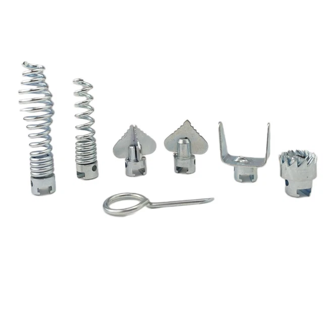 LONG LASTING SPRING Drill Machine for Effective Drain Cleaning 7pcs Set ...