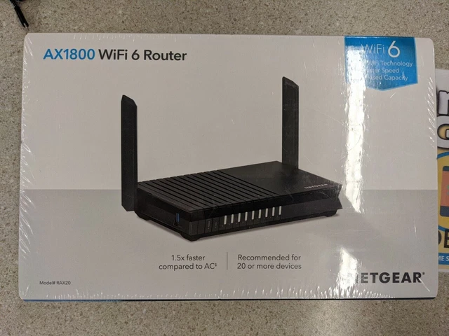 NETGEAR 4-STREAM DUAL-BAND WiFi 6 Router AX1800 with NETGEAR Armor $80. ...