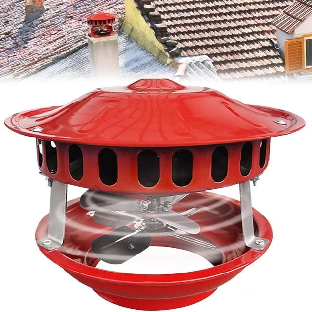 SMOKE EXTRACTION CHIMNEY Fan 100W for Fireplaces Wood Stoves Ovens and ...