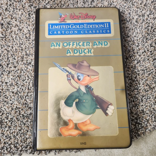 WALT DISNEY AN Officer and A Duck VHS Video Limited Gold Edition II ...