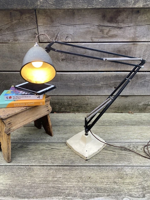 RARE BAKELITE SHADE Vintage Herbert Terry 1209 Anglepoise Desk Table ...