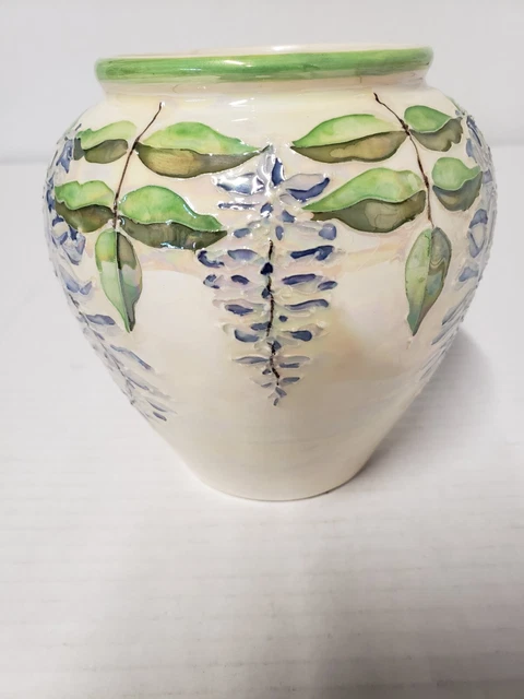 LISE B MOORCROFT Signed 35 of 750 Wisteria Lustre Vase Chelsea Works ...