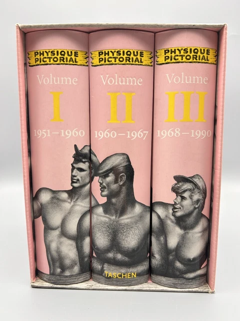 THE COMPLETE REPRINT of PHYSIQUE PICTORIAL 1951-1990 Hardcover Box Set of 3 1997 £176.81 ...