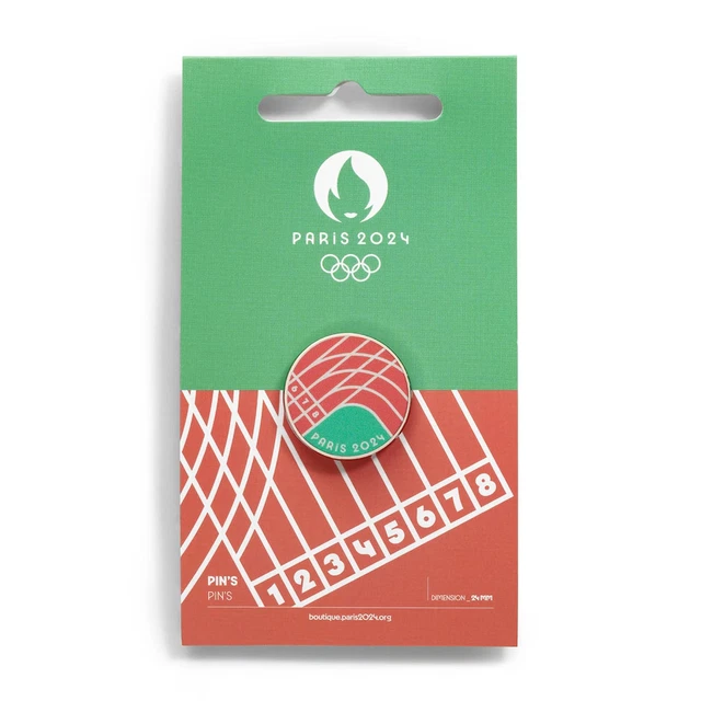 OFFICIALLY LICENSED PARIS 2024 Olympics Athletics Track Pin Badge ...