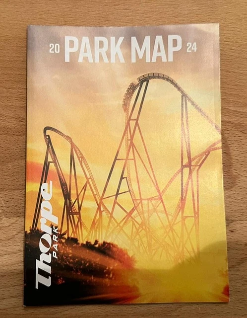 THORPE PARK 2024 Park Map - New - Hyperia £1.99 - PicClick UK