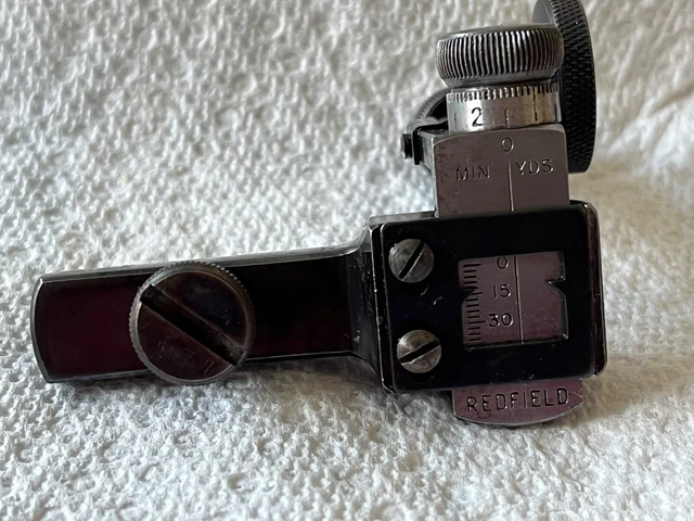 VINTAGE REDFIELD REAR Target Sight model 75 with base and disk $125.00 ...