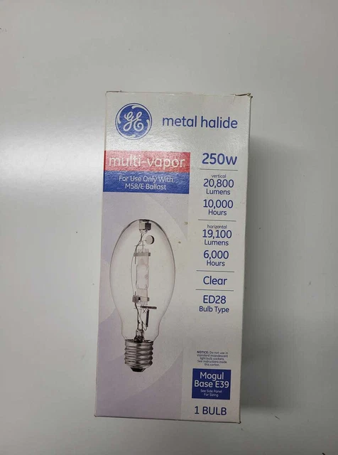 METAL HALIDE 250 Watt Bulb Multi Vapor GE / sn1970 R1 £8.48 - PicClick UK