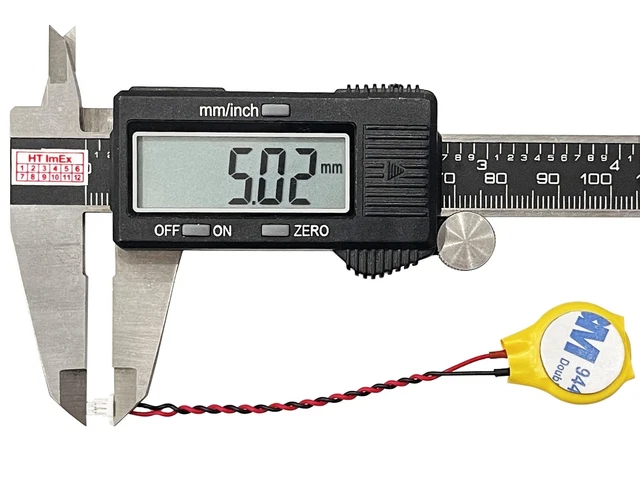 CR2032 RTC BIOS CMOS Batterie Battery 2 polig Anschluss 5 x 2,35mm für ...