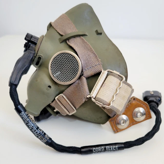 RAF H TYPE Oxygen Mask For Flying Helmet, Original British Pilot Kit ...