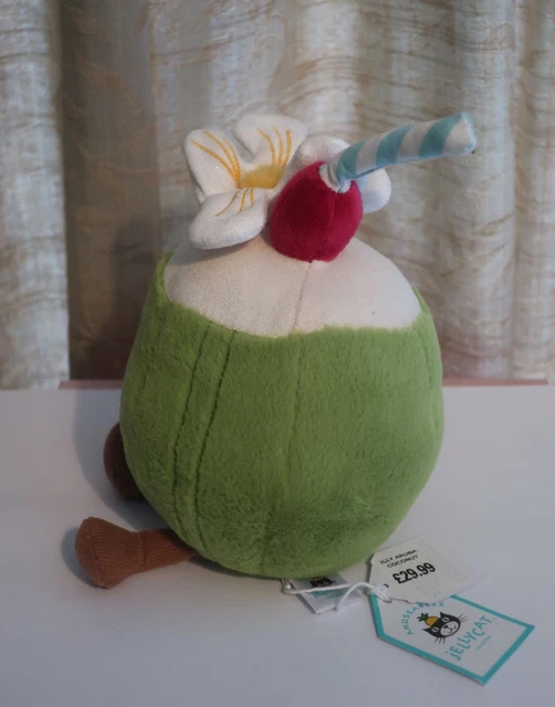 JELLYCAT AMUSEABLES ARUBA Coconut with labels £26.99 - PicClick UK