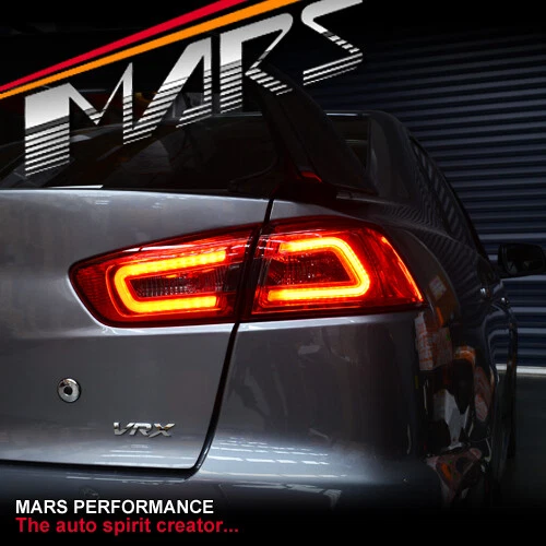 MARS SMOKED RED 3D LED Tail Lights for MITSUBISHI LANCER CJ CF SEDAN 07 ...