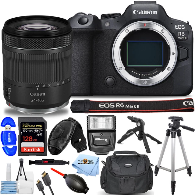CANON EOS R6 Mark II Mirrorless Camera and 24-105mm f/4-7.1 Lens ...
