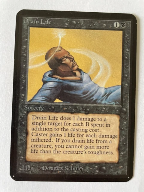 MTG DRAIN LIFE Alpha Set - Magic The Gathering CCG EUR 29,21 - PicClick IT