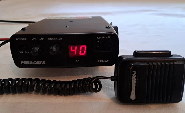 RADIO CB PRESIDENT BILLY Full Channel AM Cibie + Micro PRESIDENT Cibi ...