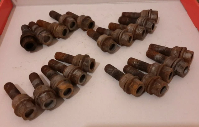 GENUINE VW TRANSPORTER T5 T6 WHEEL BOLTS NUTS X 20 FULL SET 19mm £16.99 ...