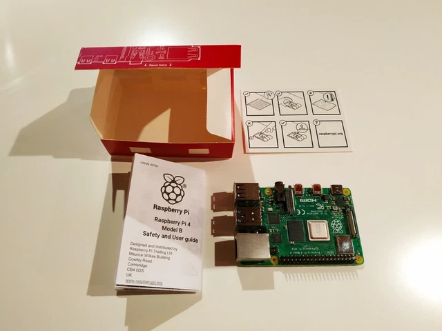 RASPBERRY PI 4 Model B 4gb rev 1.1 + Sandisk 16Gb Raspbian 64bits fresh install £1.00 - PicClick UK