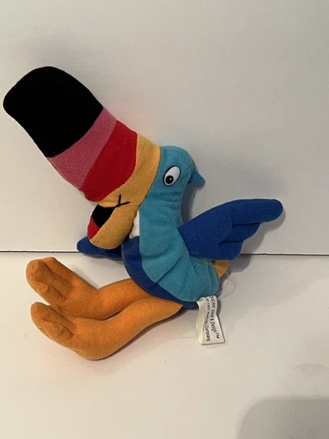 KELLOGGS TOUCAN SAM Plush Blue 1999 Fruit Loops Collectible Stuffed ...