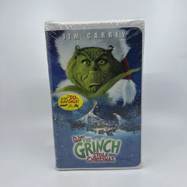Dr Seuss How The Grinch Stole Christmas Vhs Clamshell Jim Carrey Sealed £746 Picclick Uk