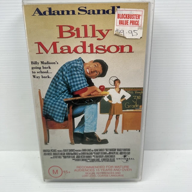 BILLY MADISON ADAM Sandler VIDEO VHS Pal £6.23 - PicClick UK