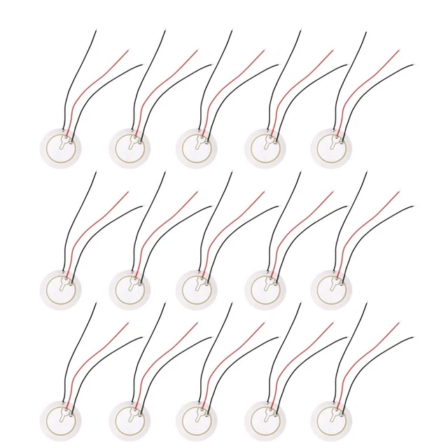 ACOUSTIC PICKUP PIEZOELECTRIC Disc Sensor Piezoelectric Buzzer Copper £ ...