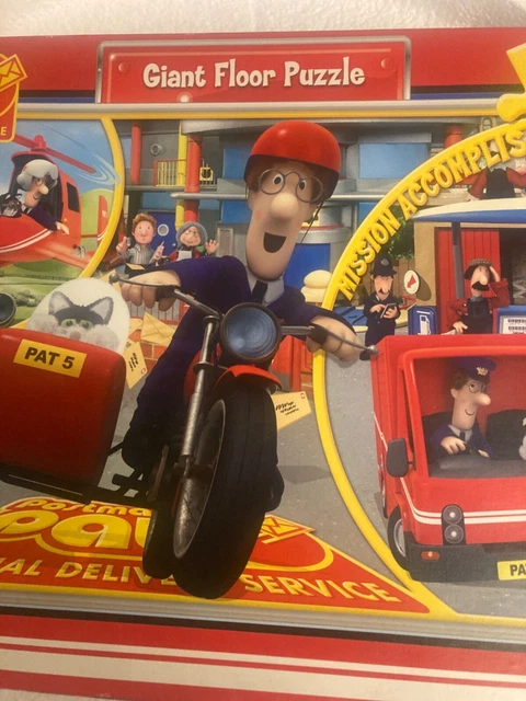 VINTAGE POSTMAN PAT GIANT Floor Puzzle Colour 24 Large Pieces COMPLETE ...