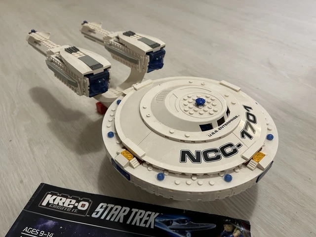 KRE-O STAR TREK USS Enterprise A3137 Hasbro 432 pcs + 5 Kreon Minifigs ...
