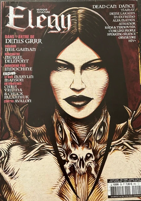 MAGAZINE ELEGY N°20, Indochine, Dead Can Dance, Marylin Manson, Muriel ...