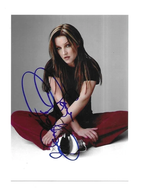 PHOTO -LISA MARIE Presley / Autographe Signed Signature Repro Copy ...