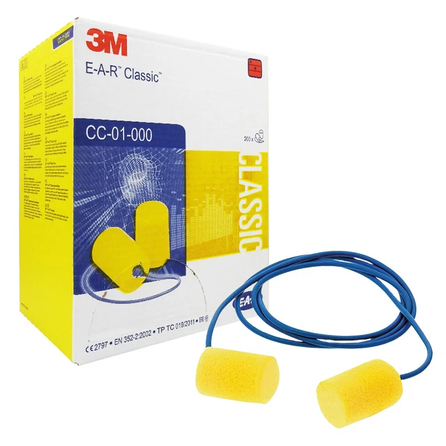 3M OREILLE PRISES Classique Filaire CC-01-000 Doux Mousse Travail ...