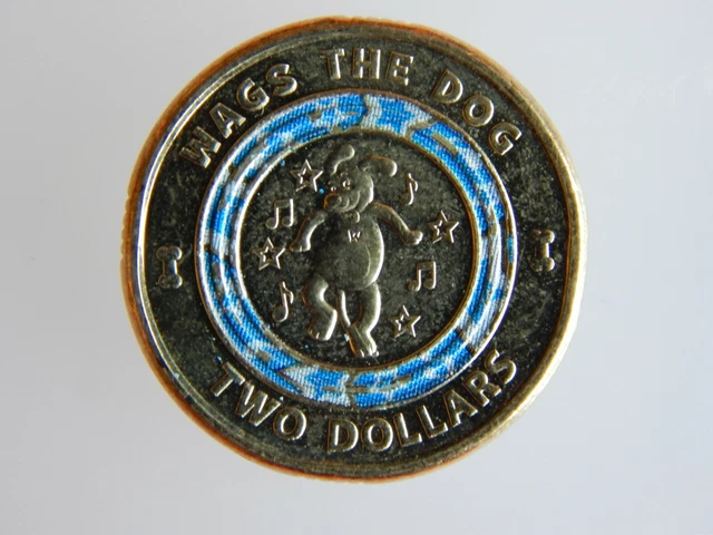 THE WIGGLES 2021 Wags The Dog 2 Dollar Coin Special Two Dollar Gold ...