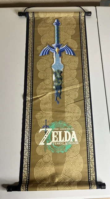 THE LEGEND OF Zelda Tears of the Kingdom Gold Wall Scroll SHIPS NOW LE ...