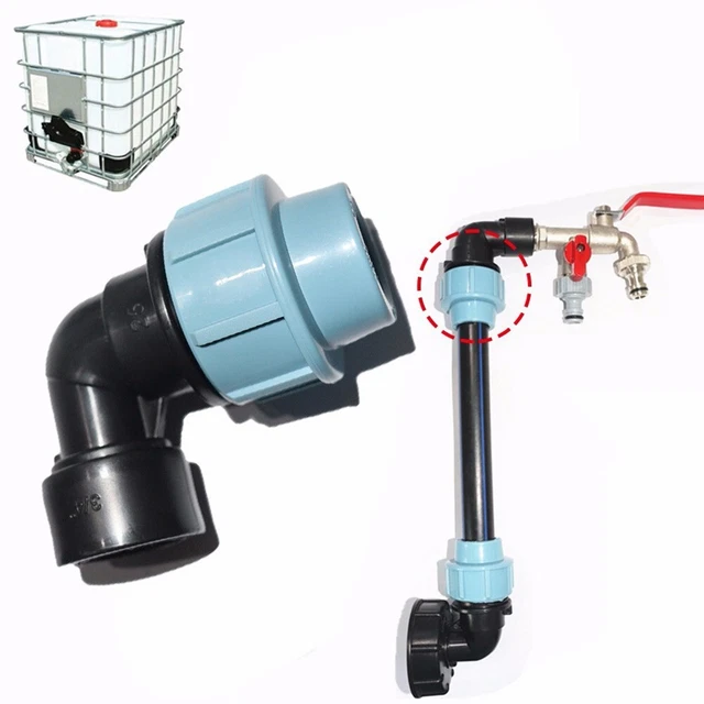 FOR IBC ADAPTER Connection Lever Kit For 2 Tank Outlet Tee Connector ...