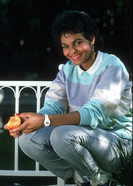 POP SINGER AND Actress Janet Jackson Poses For A Portrait 1985 Music ...