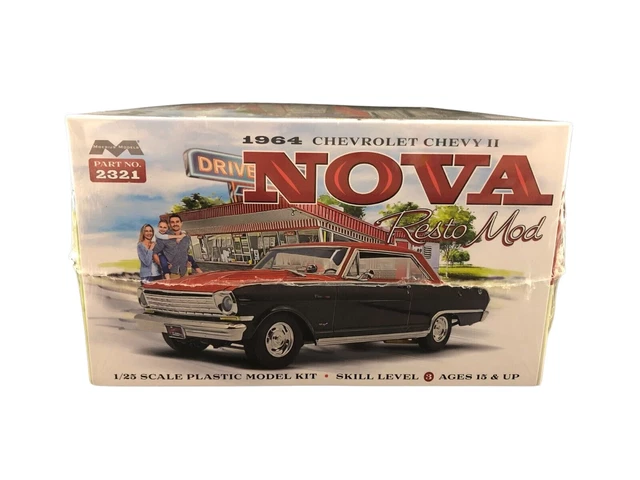 MOBIUS MODEL 1/25 1964 Chevrolet Chevy II Nova Rest MOD Plastikmodell ...
