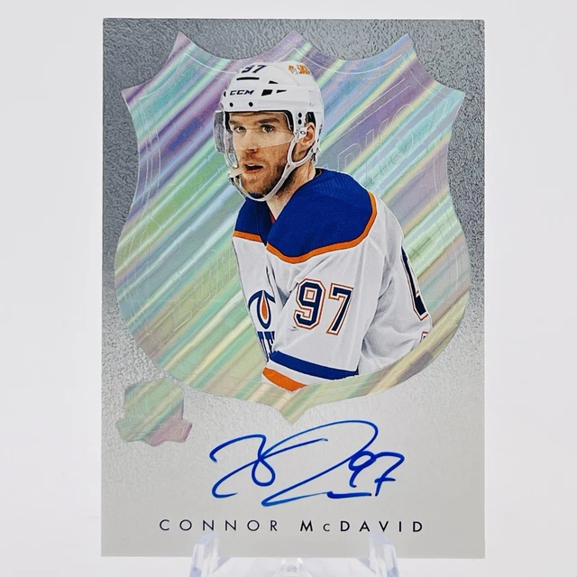CONNOR MCDAVID LOGOMARKS SSP Auto 💎 2022-23 THE CUP Edmonton Oilers LM ...