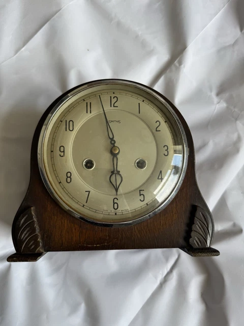 SMITHS ENFIELD BAKELITE Mantel Clock 1940s/50s Vintage Chiming Art Deco ...