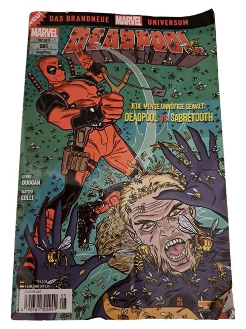 MARVEL DEADPOOL VS Sabretooth 5 fumetto Panini Gerry Duggan italiano ...