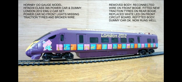 HORNBY OO GAUGE Model Of Hitachi Class 395 London 2012 EMU 2 Car Power ...