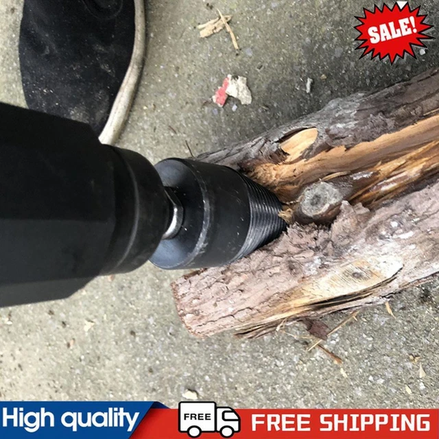 32MM FIREWOOD SPLITTER Drill Bits Cutting Wood Cone Twist Auger (Square ...