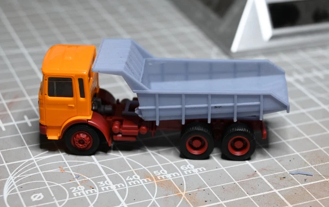 KIPPMULDE FÜR ROMAN Diesel Kipper MAN LKW H0 1:87 Modell Bausatz 3D ...