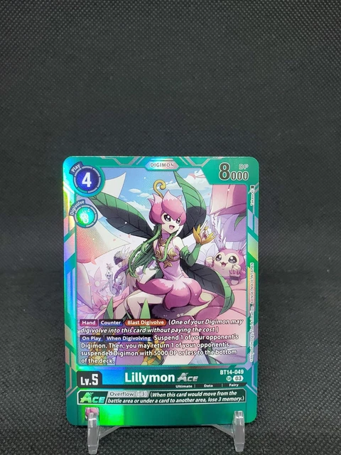 LILLYMON ACE BT14-049 SR Blast Ace NM Digimon Card $14.99 - PicClick CA
