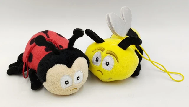 GOODNESS GANG MINI Marienkäfer Biene Plüsch Stofftier Kuscheltier 10cm ...