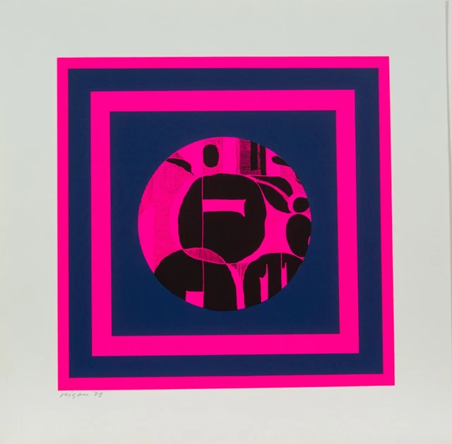 JEAN PIERRE PICON /Johann Peter Pitzen /Farbserigrafie /1973 / Konkrete ...