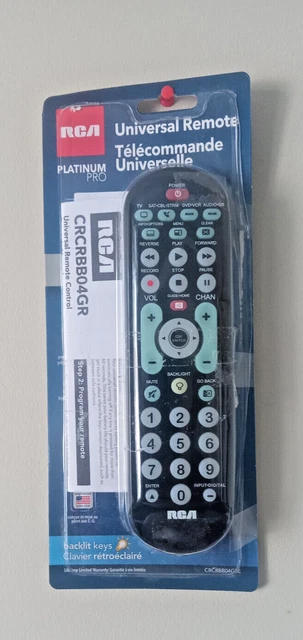 RCA PLATINUM PRO Universal Remote Control Works With Multi Brands 05A20 ...