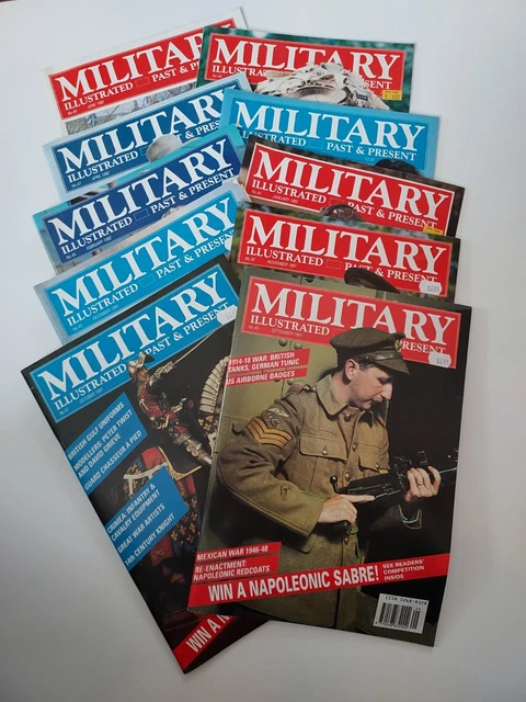 LOT OF VINTAGE Military Illustrated Past & Present Magazine Issues 40 ...